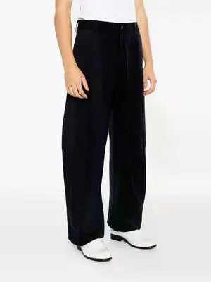 CROQUIS Tapered Drawstring Trousers - Blue