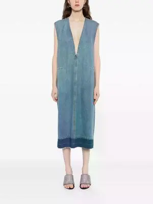 LESS Denim Midi Dress
