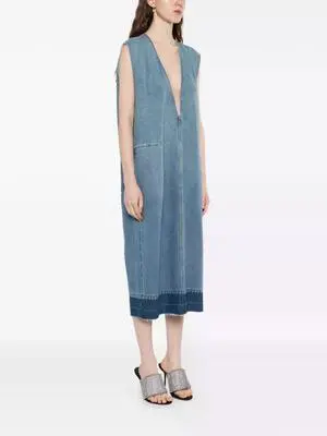 LESS Denim Midi Dress