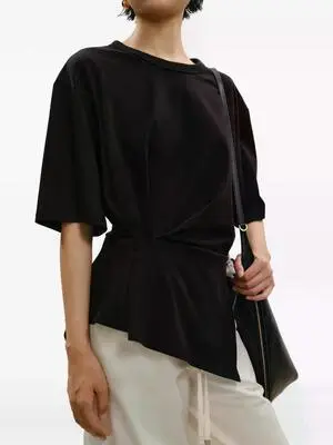LESS Crinkled T-shirt - Black