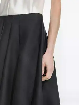 JNBY Asymmetric Pleated A-line Skirt