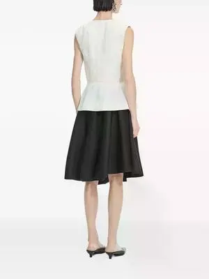 JNBY Asymmetric Pleated A-line Skirt