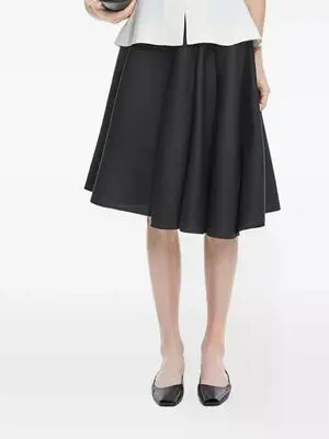 JNBY Asymmetric Pleated A-line Skirt