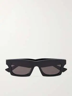 Bottega Veneta Square-frame Recycled-acetate Sunglasses - Black