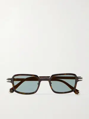 CARTIER Godron Square Sunglasses - Tortoiseshell