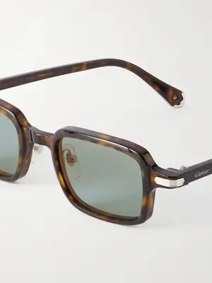 CARTIER Godron Square-frame Sunglasses