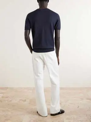 Altea Linen And Cotton-blend T-shirt