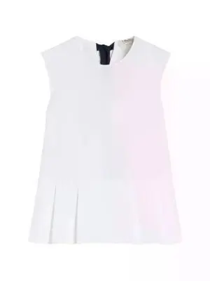 Max Mara Bow-detail Pleated Blouse - White