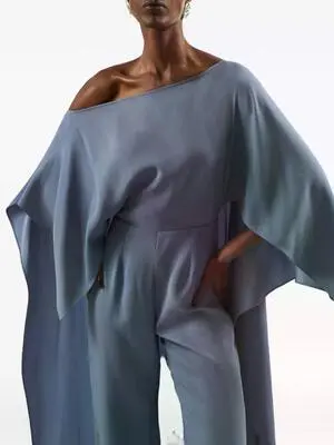 TALLER MARMO Jerry One-shoulder Jumpsuit - Blue