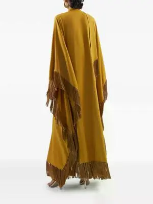 TALLER MARMO Hammamet Fringed Maxi Dress - Yellow
