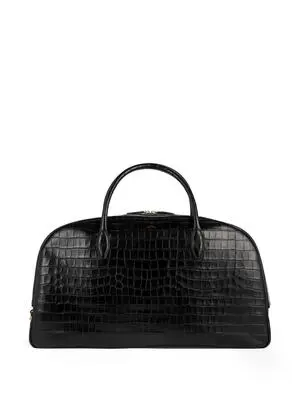 TOTEME Crocodile-embossed Travel Bag - Black