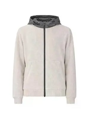 Woolrich Panelled Zip-up Hoodie - Neutrals