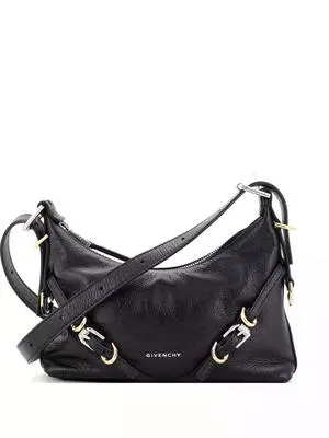 Givenchy Voyou Leather Mini Hobo Bag - Black