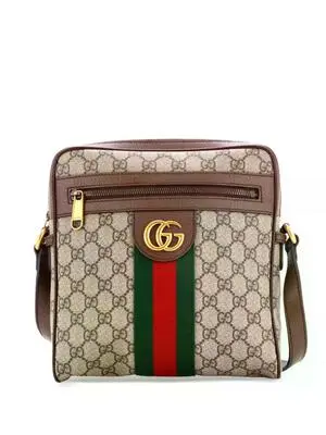 Gucci Ophidia Messenger Bag Gg Coated Canvas Small - Brown