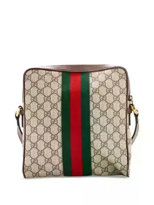 Gucci Ophidia Messenger Bag Gg Coated Canvas Small - Brown