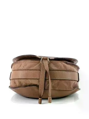 Chloé Marcie Leather Medium Crossbody Bag - Brown