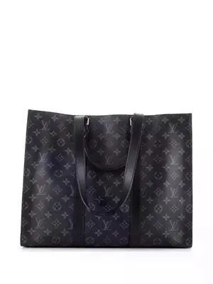 LOUIS VUITTON Sac Plat Horizontal Tote Bag Monogram Eclipse Canvas