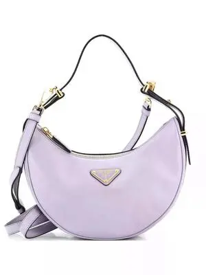 Prada Arque Half Moon Small Hobo Bag - Purple