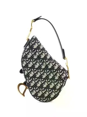 Dior Saddle Handbag Oblique Canvas Mini Shoulder Bag - Blue