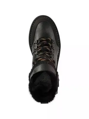 Pinko Ortica Leather Ankle Boots - Black
