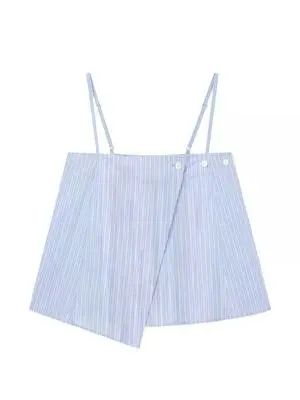 STUDIO TOMBOY Striped Bustier Top - Blue