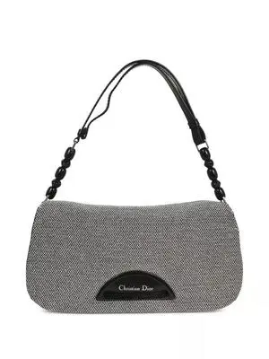 Dior 1999 Maris Pearl Canvas Tote Bag - Grey