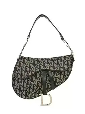 Dior 2003 Saddle Tote Bag - Black