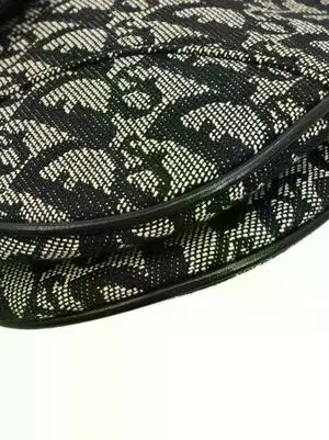 Dior 2003 Saddle Tote Bag - Black