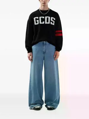 Gcds Logo Print Crew Neck Sweatshirt