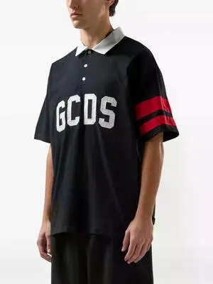 Gcds Logo Striped Polo Shirt