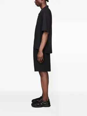 Y3 Perforated-detail Short-sleeve Shirt
