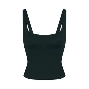 NIKESKIMS Matte Square-neck Tank 'dark Teal/dark Teal - Blue