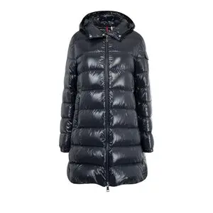 Moncler Courcelles Long Coat - Blue