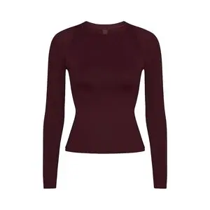 NIKESKIMS Long Sleeve Crew Neck Top - Red