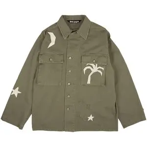 Palm Angels Night Sky Military Jacket - Green