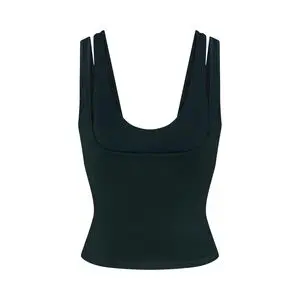 NIKESKIMS Matte Double-strap Tank Top - Blue