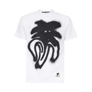 Palm Angels Spray Jimmy Classic Tee /black - White