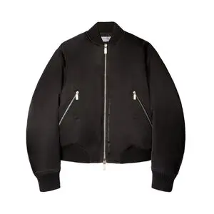 Off-White Arrow Embroidered Bomber Jacket - Black