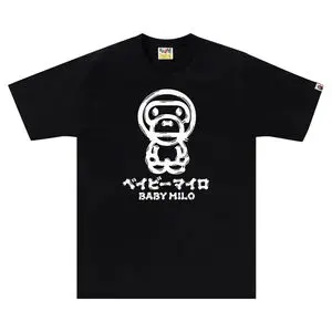 A BATHING APE Baby Milo Tee - Black