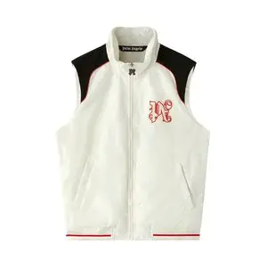 Palm Angels X Haas Moneygram Racing Paddock Vest 'white/red/black - Cream