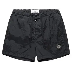 Stone Island Nylon Metal Beach Shorts - Black