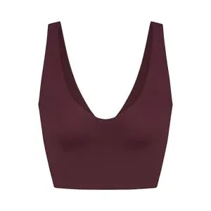 NIKESKIMS Matte V-neck Bra Top 'currant - Red