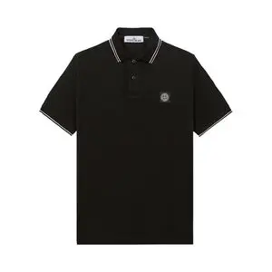 Stone Island Compass Patch Logo Polo