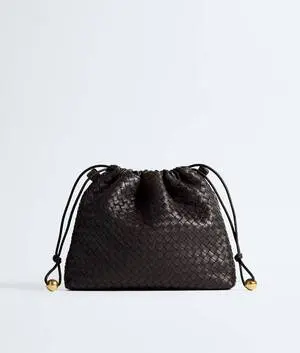 BOTTEGA  VENETA Large Intrecciato Nappa Leather Pouch