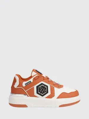 Philipp Plein Runner Hexagon Predator Lace-up Sneakers - Orange