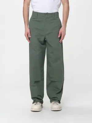Kenzo Wide-leg Cotton Trousers - Brown