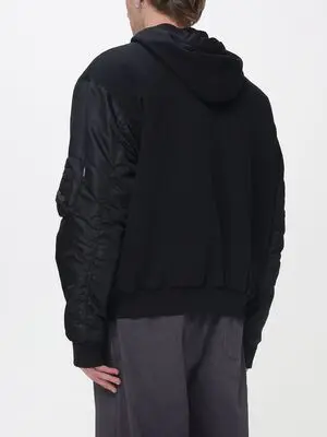 MAISON MARGIELA Cotton Blend Hooded Bomber Jacket