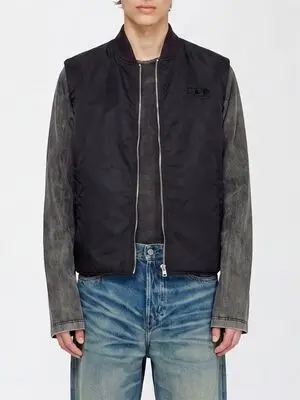 DIESEL® Quilted Zip-up Vest - Black