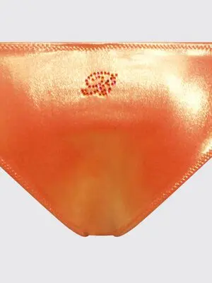 Blumarine Metallic Bikini Bottom - Orange