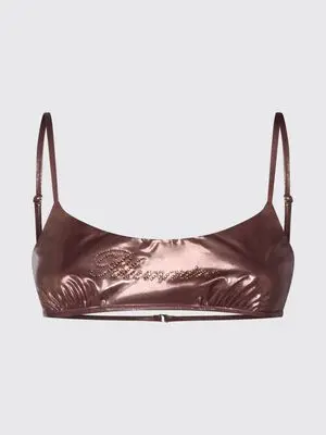 Blumarine Stretch Polyester Bikini Top - Walnut